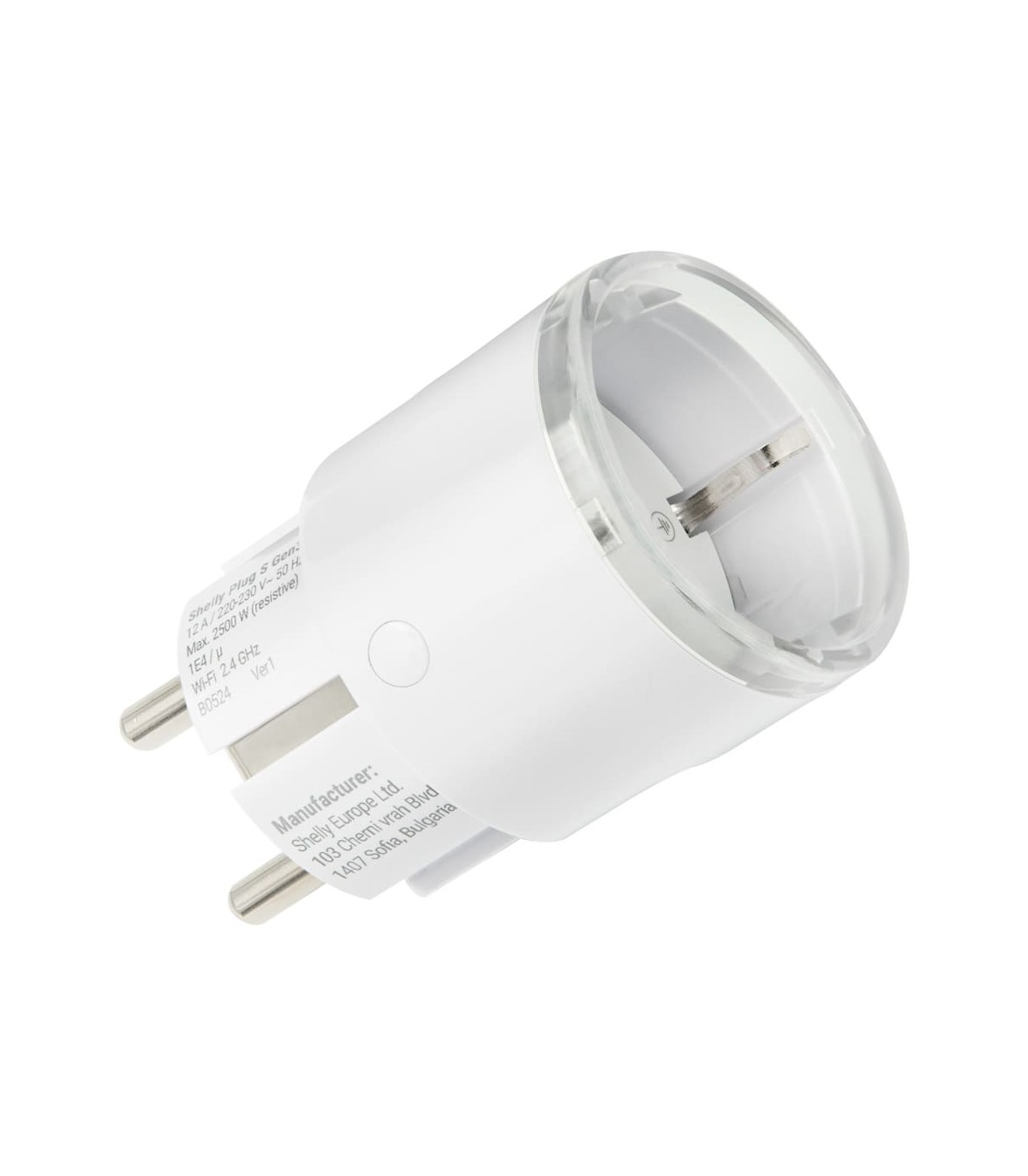 Tomada Inteligente Wi-Fi Shelly Plug S MTR Gen3 Branco